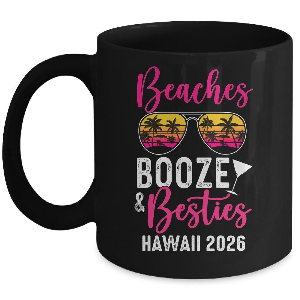 Girls Weekend Trip Hawaii 2026 Beaches Booze Besties Ceramic Mug 11oz ...