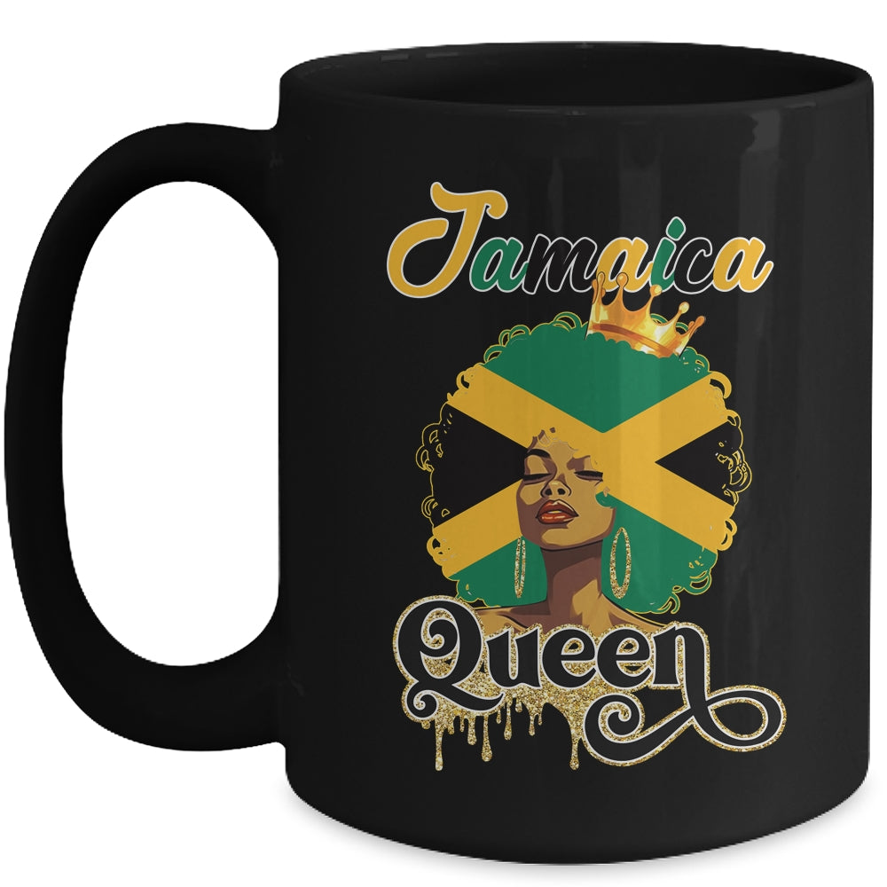 Jamaica Hair Flag Jamaican Black Girl Queen Afro Women Ceramic Mug 11oz ...