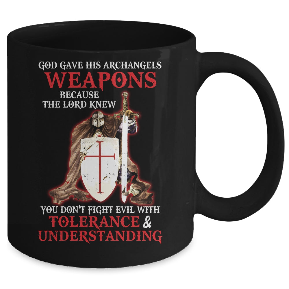 God Gave His Archangels Weapons Christian Knight Templar Ceramic Mug ...