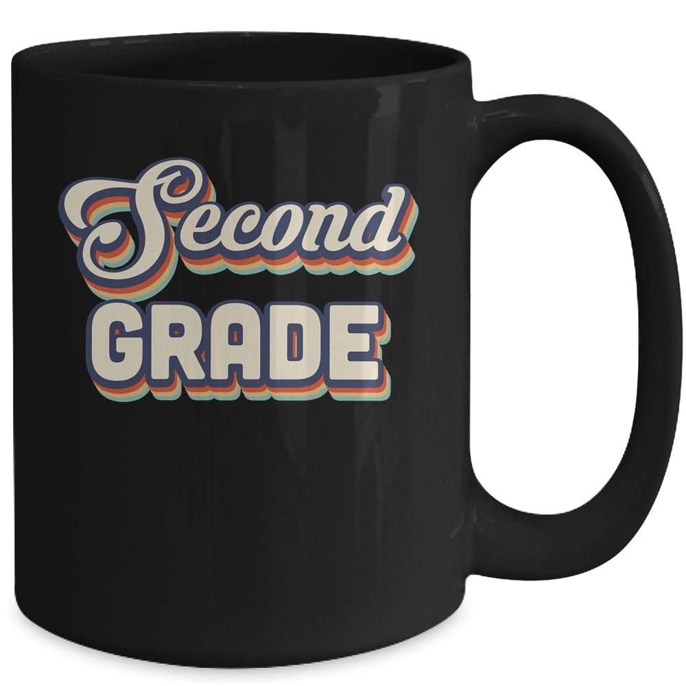 Second Grade Teacher Retro Vintage 2nd Grade Teacher Team Ceramic Mug ...